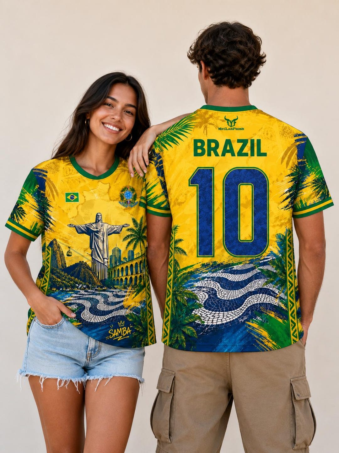 Brazil Soccer Jersey 2026, Personalized Football Shirt, Brazil World ...
