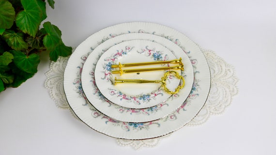 Paragon Romance 3 Stockige Etagere englische Bone China Etagere Ersatzporzellan Vintage Afternoon Tea Party Etsy