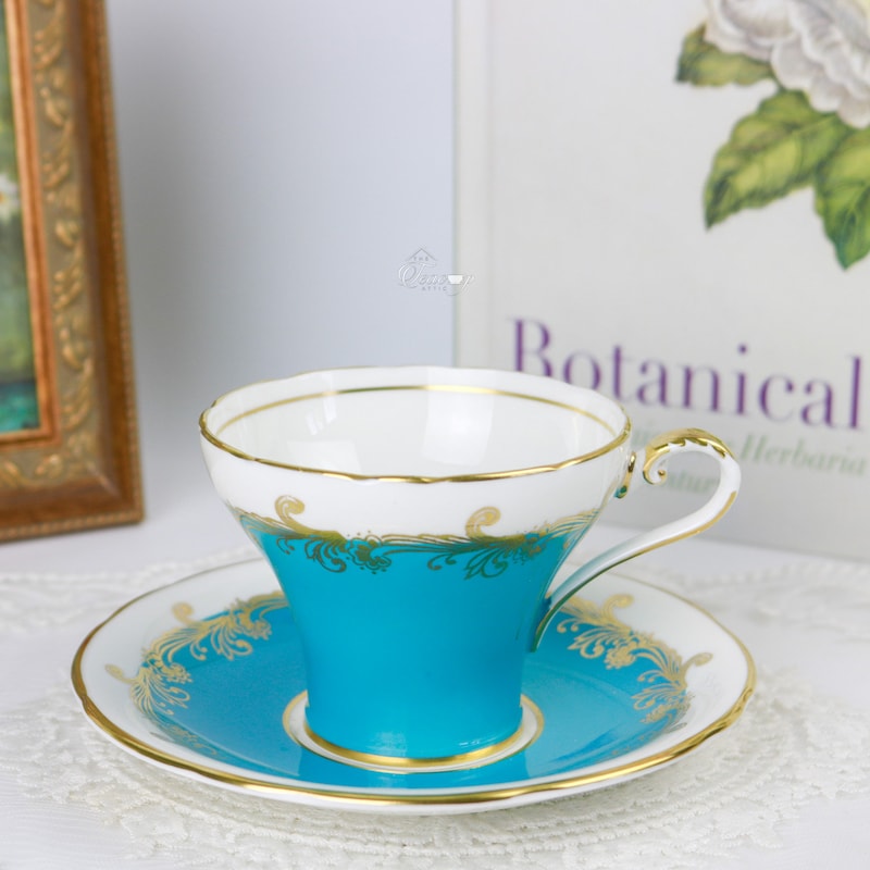 Turquoise Tea Cup - Etsy