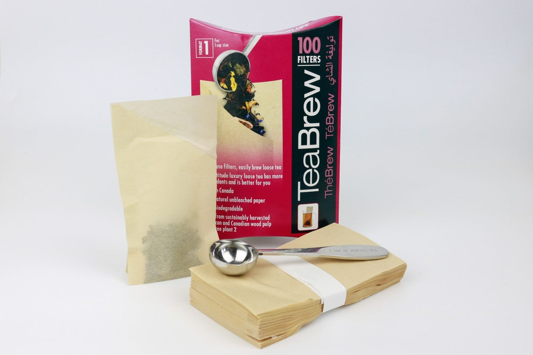 100-pack, 1-cup Biodegradable Paper Tea Filters, Eco-friendly Tea ...