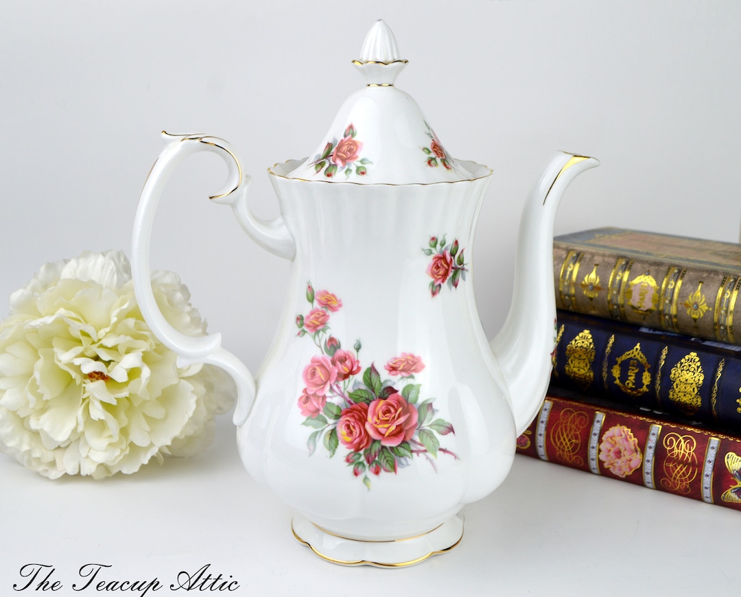 Royal Albert Coffee Pot Full Sized Coffee Pot With Pattern on Spout ...