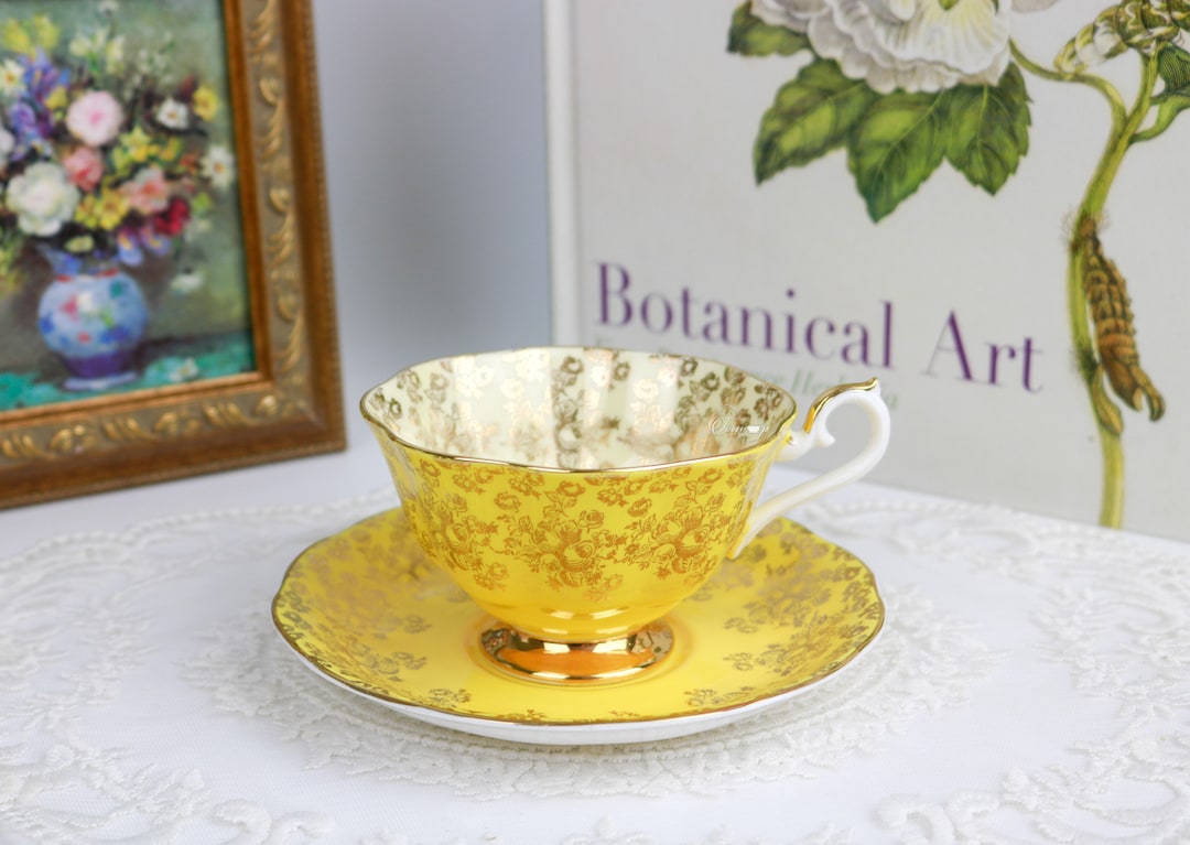 Royal Albert Golden Yellow Empress Series Teacup and Saucer, English ...
