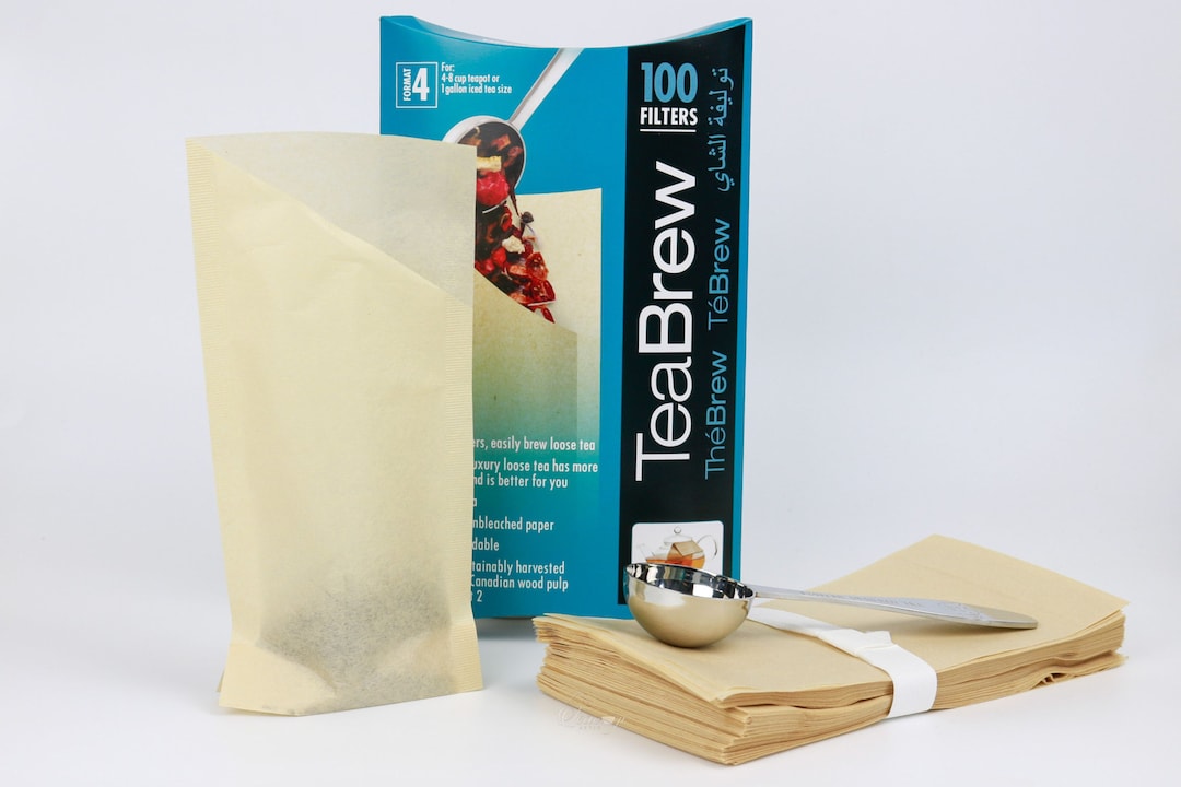 100-pack, 1-pot Biodegradable Paper Tea Filters, Eco-friendly Tea ...