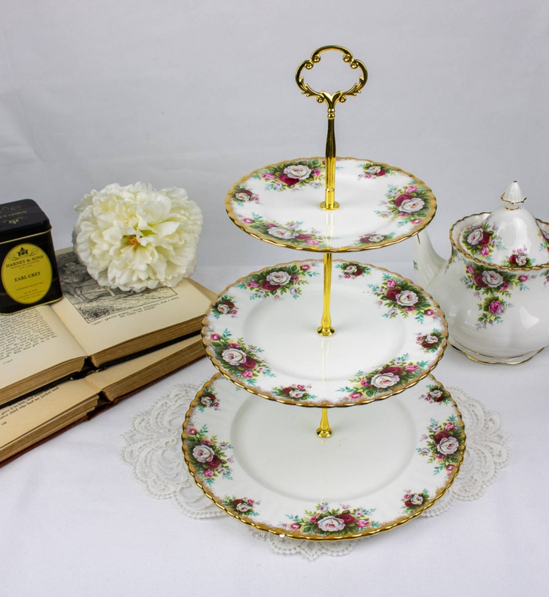 ON SALE Royal Albert Celebration 3 Tier Cake Stand, Replacement China ...