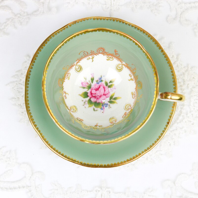 Green Teacup - Etsy