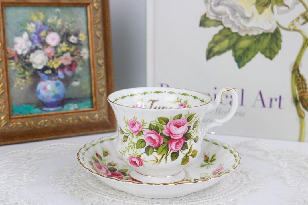 Royal Albert Flower of the Month June Teacup and Saucer, English Bone ...