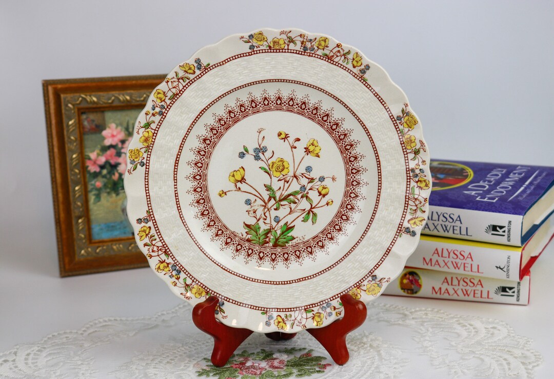 Spode Buttercup Salad Plate, English Earthenware Dinnerware ...