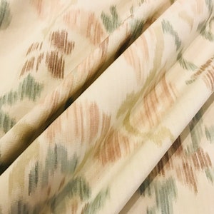 Ralph Lauren Antique Rose "leandre WARP Print" Ikat Floral Cotton Blend ...