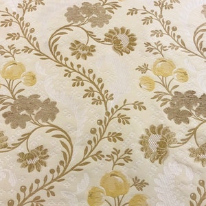 Scalamandre Colony Collection Vanille "monochromo" Italian Floral ...