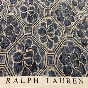 Ralph Lauren Indigo nakuru Floral Linen Rayon Blend Ethnic Floral Print ...