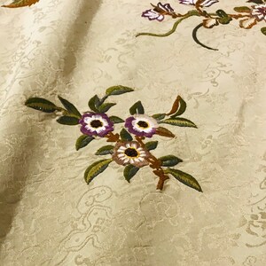 Ralph Lauren Wren "calton LEES Embroidery" Floral Embroidered Silk ...