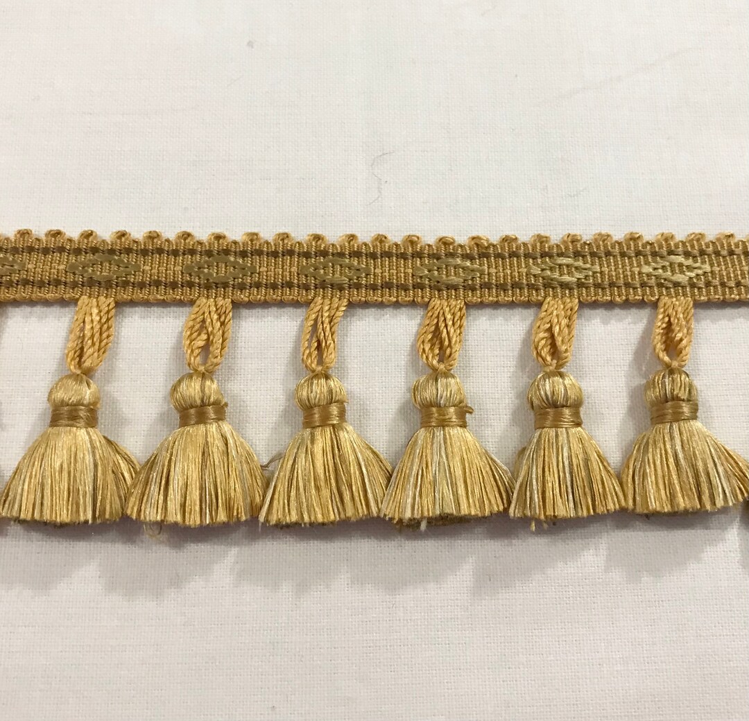 Samuel & Sons Gold "delicat" French Passementerie Silk Tassel Fringe ...