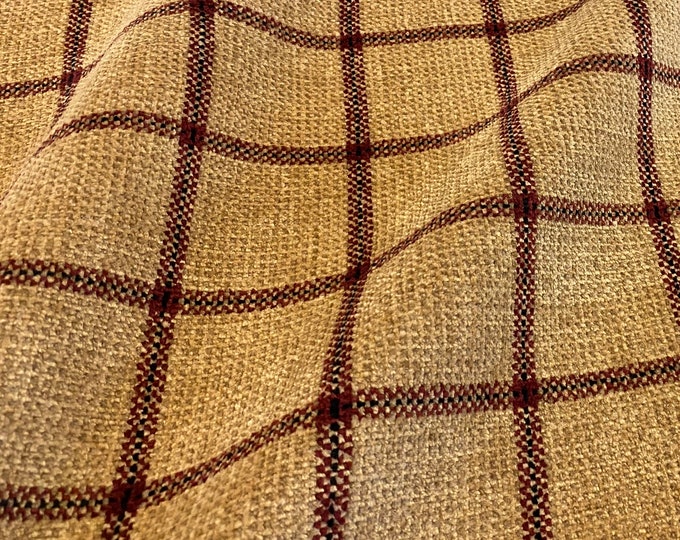 Colefax & Fowler Beige "galloway Plaid" Woven English Wool Plaid Fabric ...