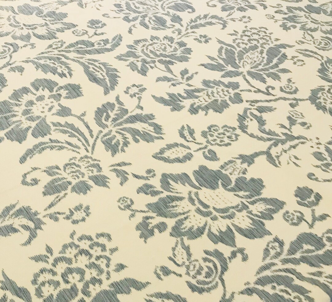 Ralph Lauren Rain "oleander Ikat" Vining Floral Linen Cotton Print ...