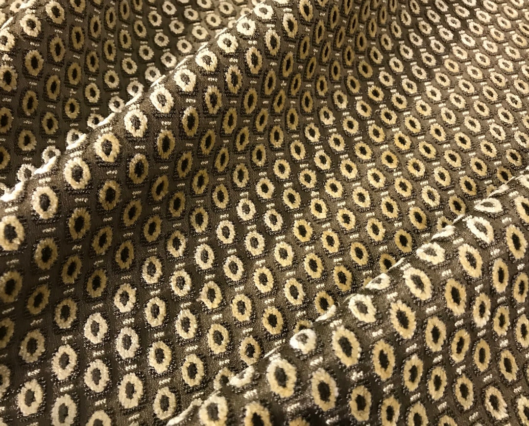 Ardecora / Zimmer & Rohde Chocolate "fata" Italian Geometric Cut Velvet ...