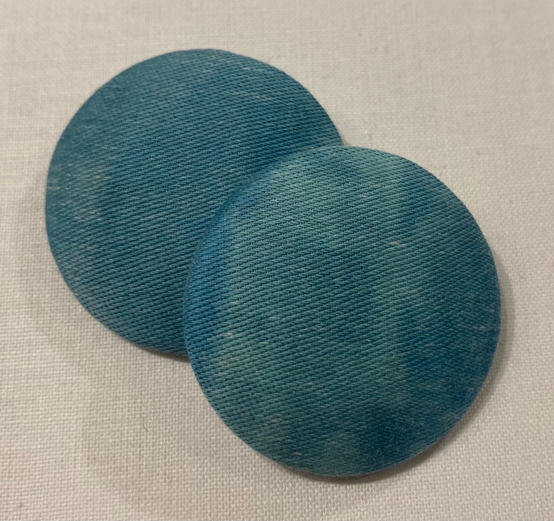 Set of TWO Fortuny Blue-green farnese FRIEZE Solid - Etsy