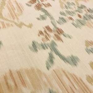 Ralph Lauren Antique Rose "leandre WARP Print" Ikat Floral Cotton Blend ...