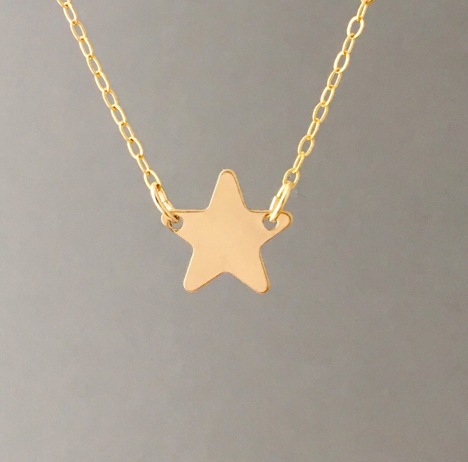 Gold Fill Star Necklace Also in Sterling Silver - Etsy