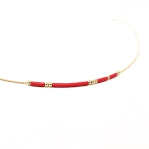 CUSTOM Bugle Bead and Gold Fill Morse Code Necklace Also in Sterling ...
