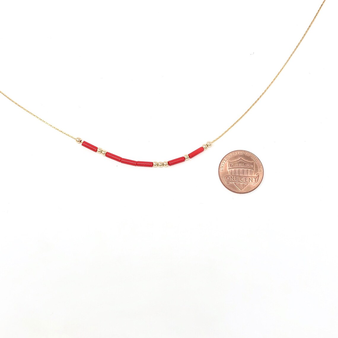 CUSTOM Bugle Bead and Gold Fill Morse Code Necklace Also in Sterling ...