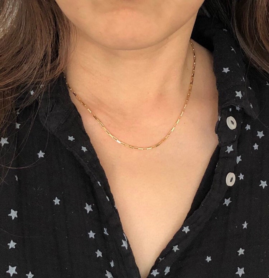 Gold Fill SMALL LINK CHAIN Necklace Also in Sterling Silver - Etsy