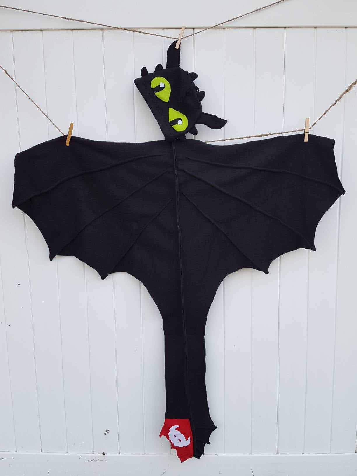 FULL Toothless Dragon Costume Cape and Hat How to Train Your - Etsy