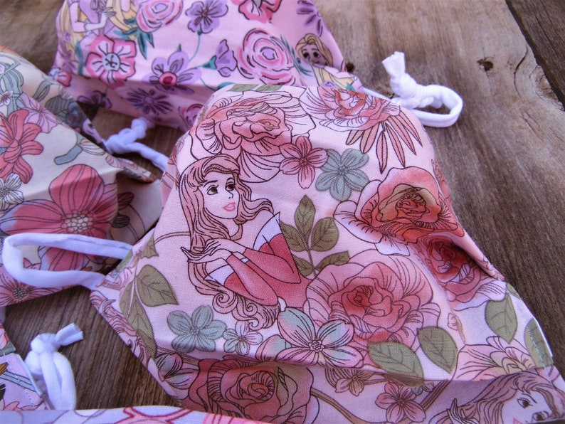 Floral Disney Princess Cloth Face Covering Washable Face Mask - Etsy