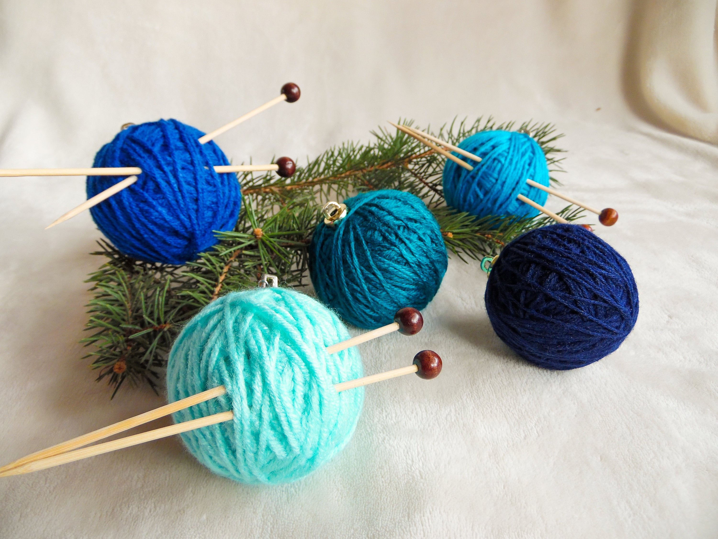 Blues Knitting Yarn Ball Christmas Tree Ornament Xmas Gift - Etsy Ireland