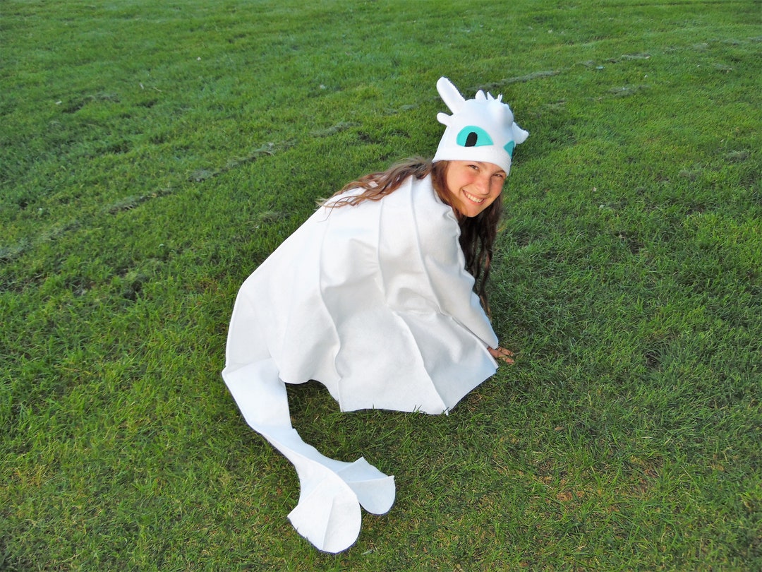 Complete Light Fury Dragon Costume Cape and Hat | How to Train Your ...