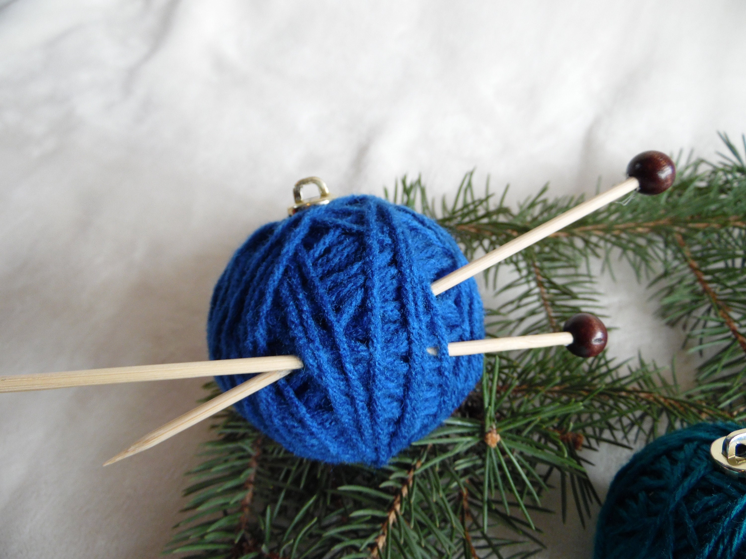 Blues Knitting Yarn Ball Christmas Tree Ornament Xmas Gift - Etsy Ireland
