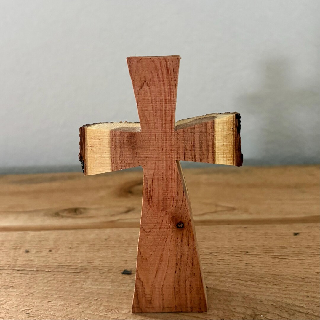 Small Cedar Wood Cross | Rustic Farmhouse Decor, Christian Gift - Etsy