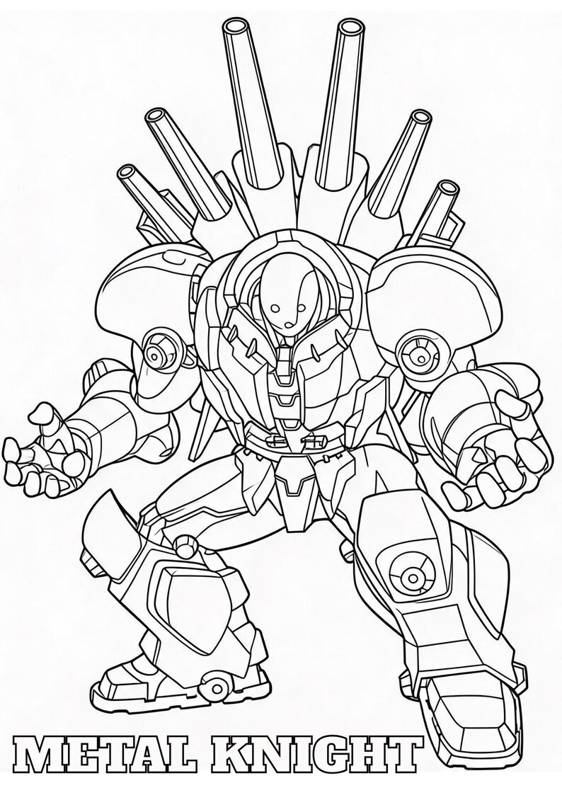 Anime Hero Coloring Pages - One Punch Man | Bold & Easy PDF Download - Etsy