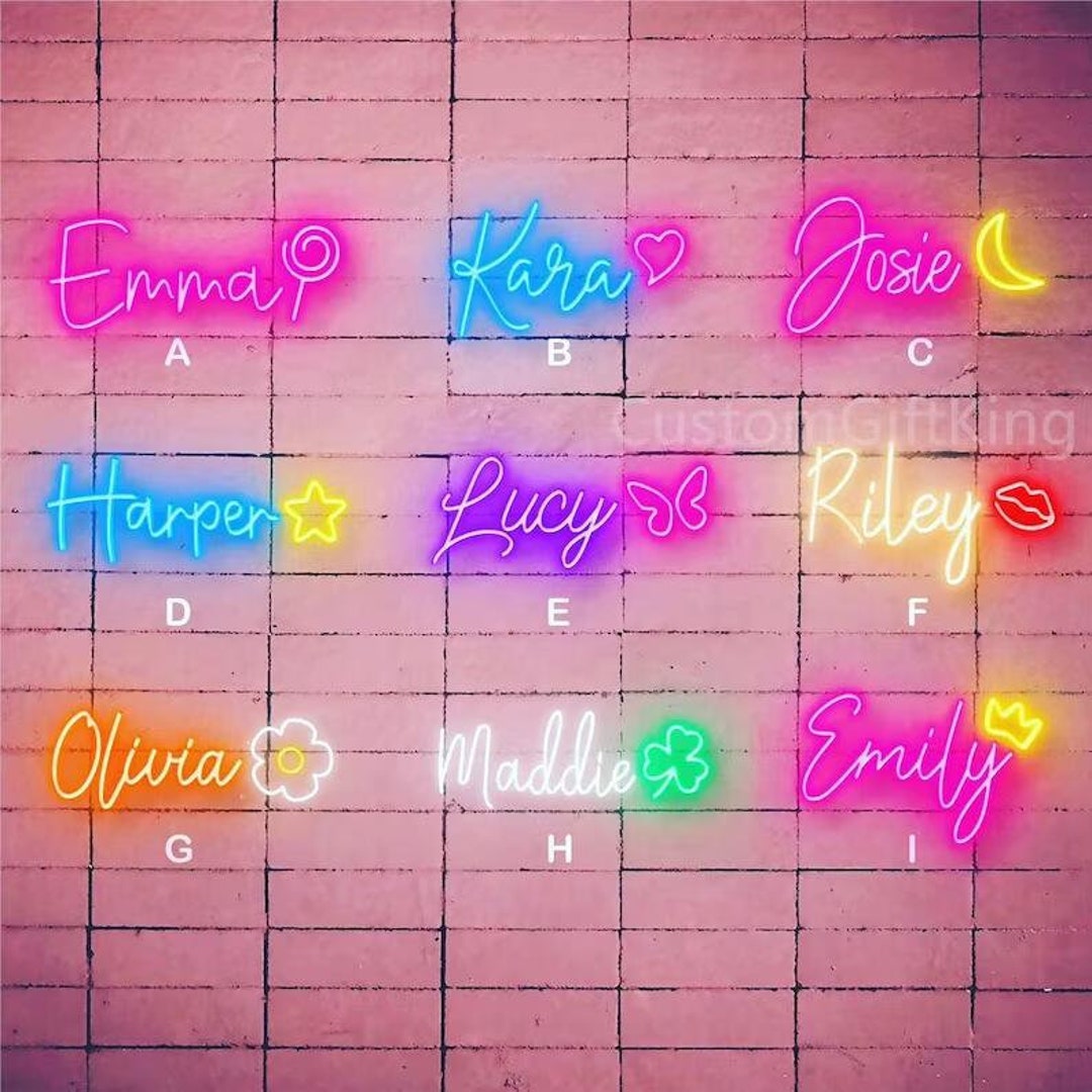 Led Name Sign Custom Gift for Kid, Custom Name Sign Graduation Gift ...