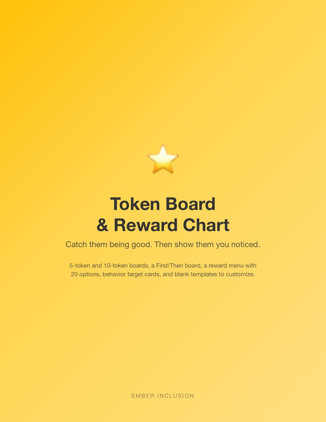 Token Board Reward System Printable Autism ADHD Behavior Chart Kids ...