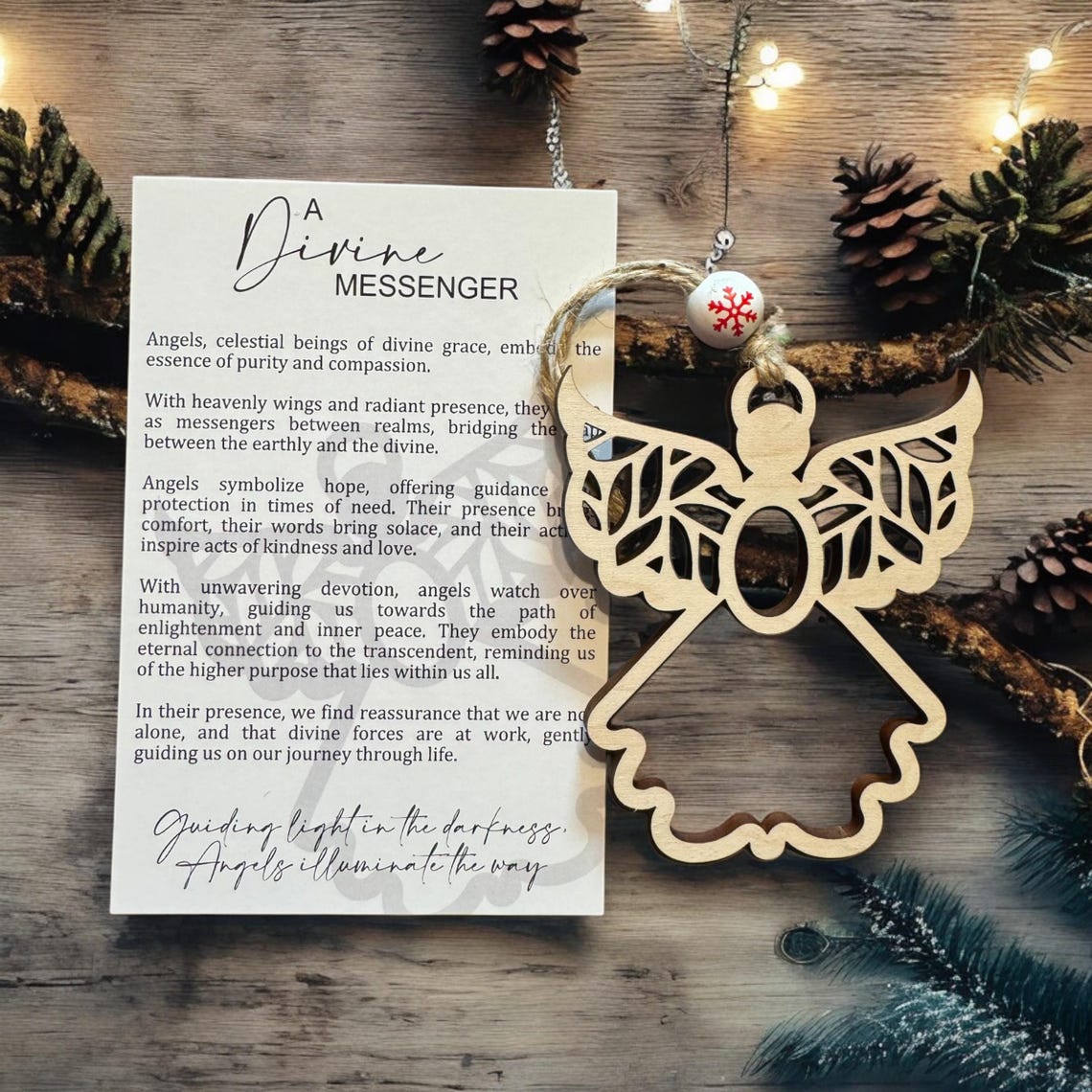 A Divine Messenger Angel Ornament - Story Card Collection - Etsy