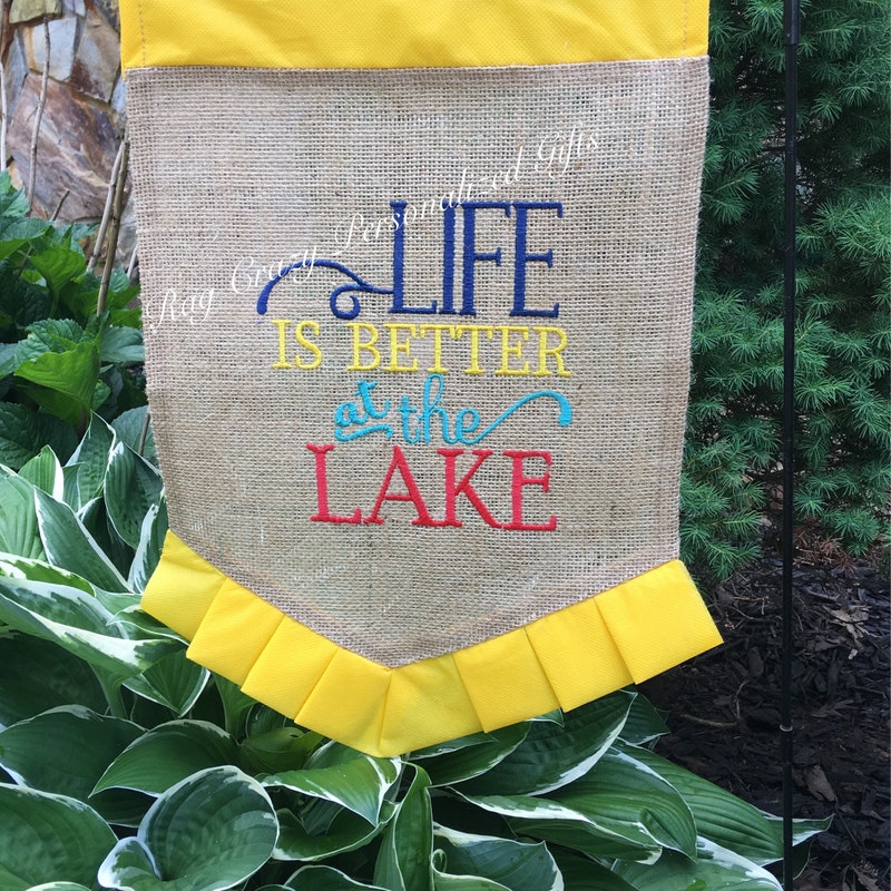 Burlap Garden Flag - Etsy