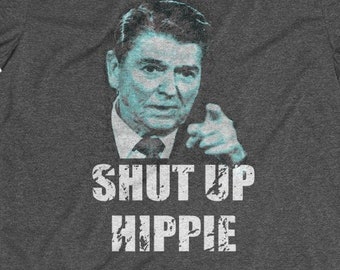 Shut up Hippie Shirt - Etsy