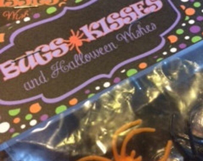 Printable Bugs and Kisses Treat Bag Topper Label Tag - Etsy