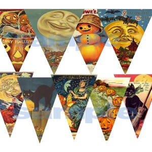 Vintage Halloween Banner - Etsy