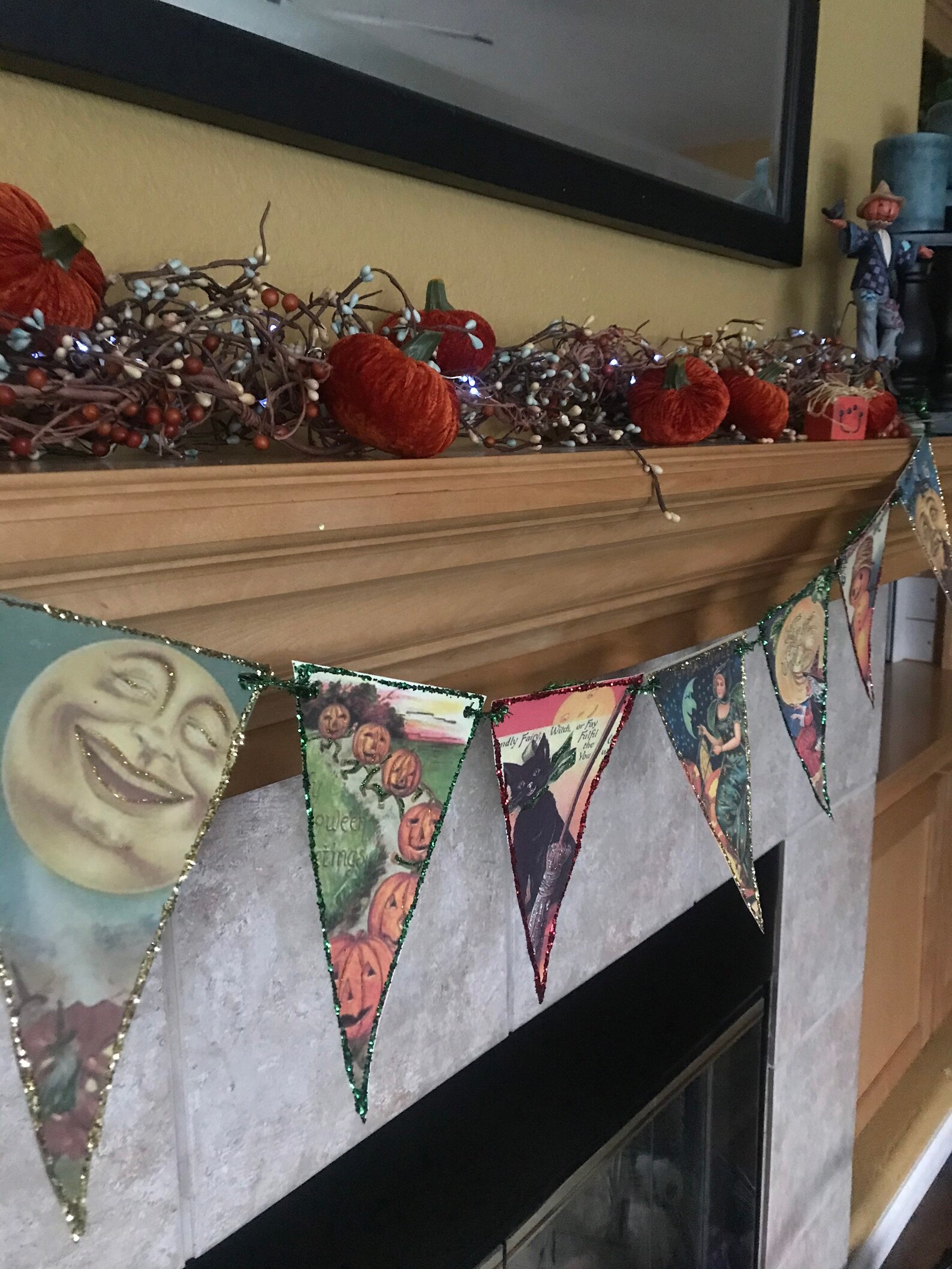 Vintage Halloween Banner | Etsy