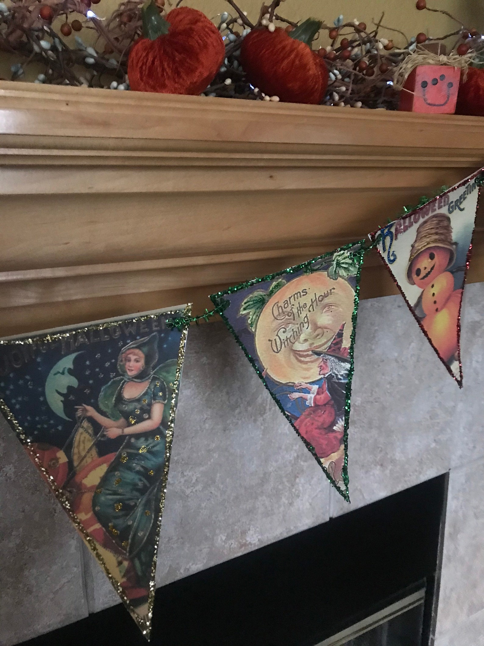 Vintage Halloween Banner | Etsy