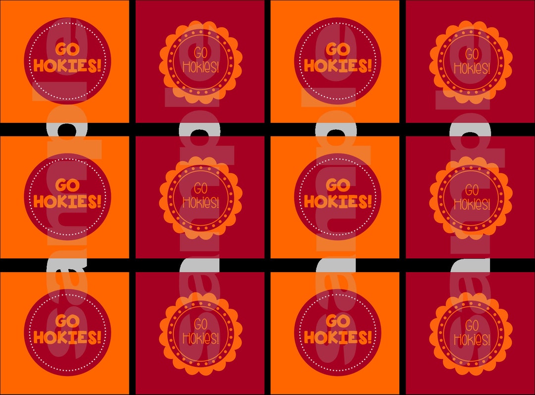 Virginia Tech VT Party Tag - Etsy