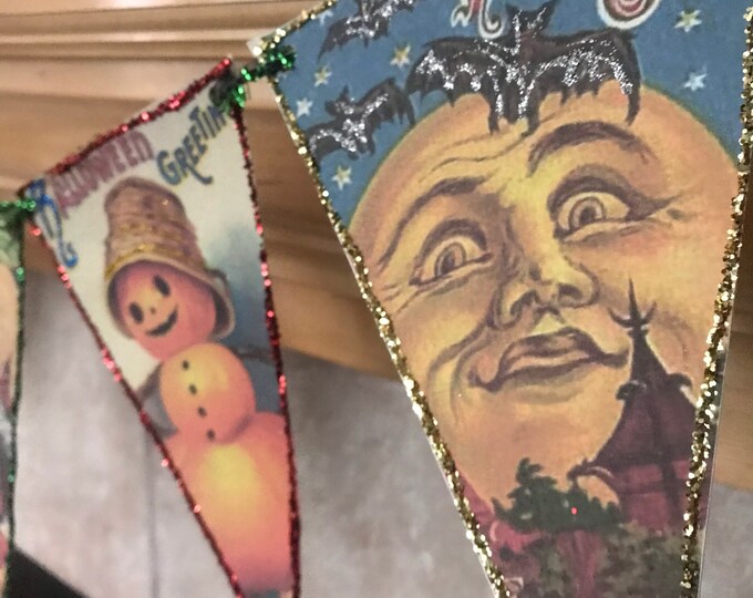 Vintage Halloween Banner - Etsy