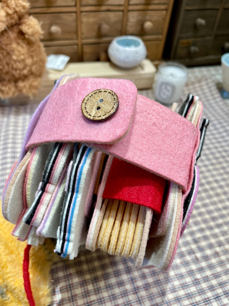 Pink Kuromi DIY Felt Scrapbook Album Kit, Cute Non-woven Fabric Craft ...