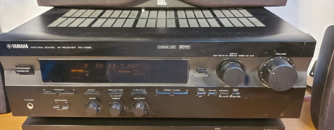 Yamaha RX-V396 5.0 Channel Home Theater Receiver. Watch Video Demo ...