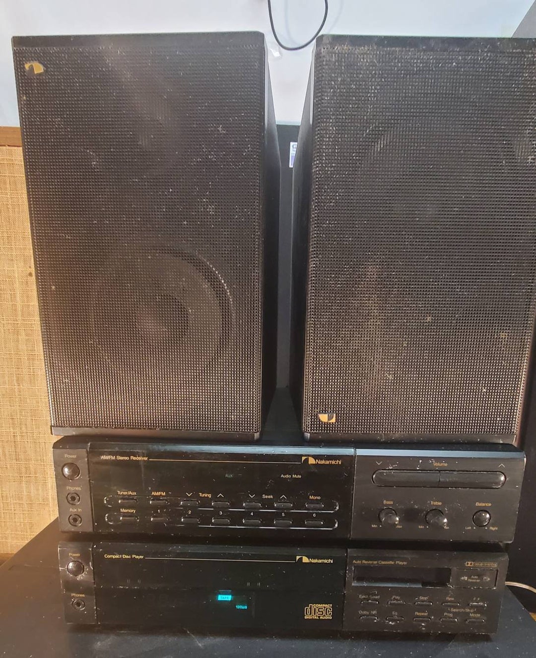 Nakamichi R-1 Receiver, CP-1 Cd/cassette Combo and S-1A Speakers ...