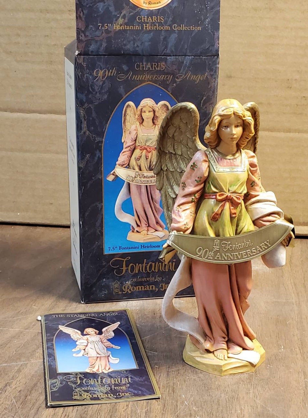Fontanini by Roman Nativity Figurines 7" Charis 90th Anniversary Angel ...