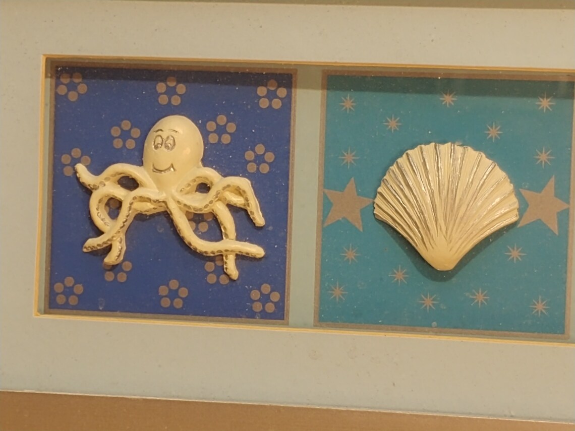 Fun 3D Diorama Picture Shadow Box of Ocean Creatures Nautical - Etsy