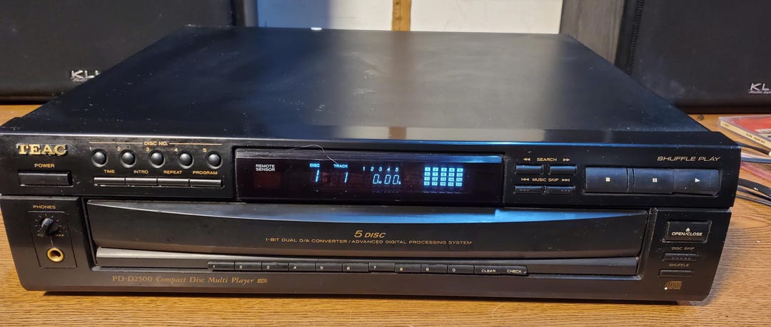 Teac PD-D2500 Compact Disc 5 Disc CD Player Watch Video Demo. Free ...