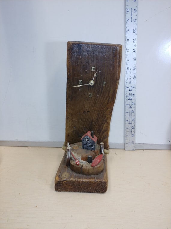 Fun 3D Diorama Oceanside Clock Handmade All Wood 5x | Etsy